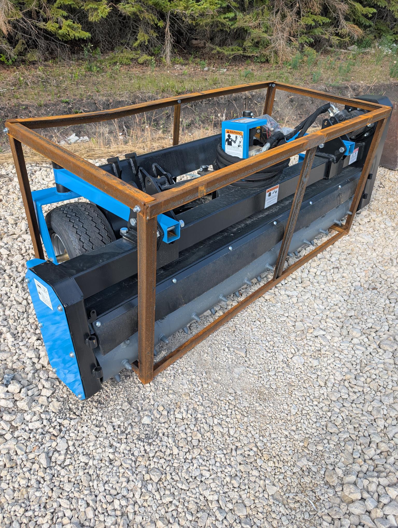 Raytree 78" Power Rake Soil Conditioner Skid Steer Attachment ...